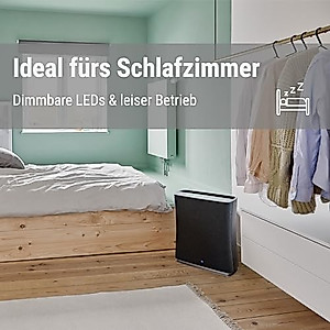 Stadler Form Luftreiniger Roger mit Dual Filter (H12 HEPA & Aktivkohle), filtert Schadstoffe wie Pollen, Staub, Tierhaare, Bakterien und Viren aus der Luft, bis zu 66 m² inkl. Auto-Modus