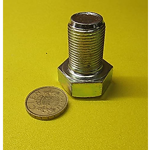 Class 8.8 Zinc Plated Steel Hex Head Bolts FT M20 x 1.5 mm x 30 mm Long 4 pcs., Silver