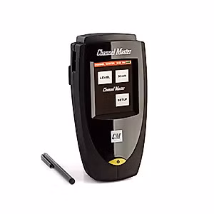 Channel Master TV Antenna Signal Strength Meter – Digital Handheld Signal Finder with Carrying Bag and Stylus for Precise OTA Antenna Alignment and Installation (Displays Signal Level & SNR)