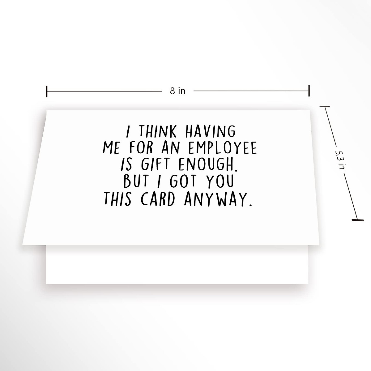 Perfect Boss’s Day Card For Boss, Hilarious Boss Day Gifts For Women Man, Funny Boss Card For Him Her, Cute Thank You Card for Employer, Nutritional Facts