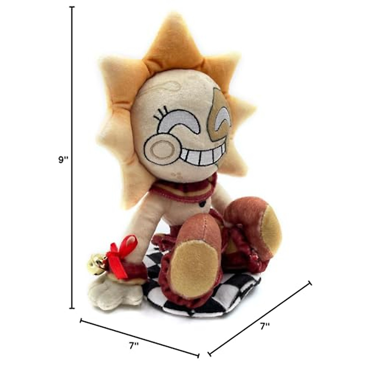 Youtooz FNAF Sun Plush Shoulder Rider 6" inch, Collectible Soft Magnetic Sun Shoulder Rider Plushie from Five Night's at Freddys By Youtooz FNAF Plush Collection