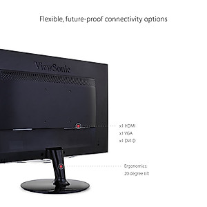 ViewSonic VX2252MH 22in 2ms 1080p Gaming Monitor HDMI, DVI, VGA (Renewed)