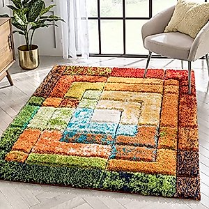 Well Woven Kizi Multi Abstract Geometric Area Rug (3'11" x 5'3")