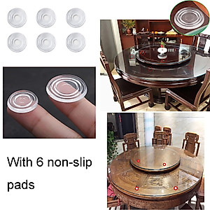 SAGIDAR Round Tempered Glass,Tempered Glass Round Table Top, Clear Glass High Gloss, Round Table Glass Top, Kitchen Dining Table Top, Tempered Glass Top, 15IN 24IN 30IN 35IN 40IN