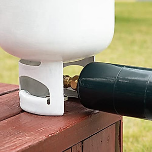 SHINESTAR Universal Propane Refill Adapter for 1 lb Tanks, Propane Adapter 1 lb to 20 lb for 16 oz Propane Fuel Cylinder, Solid Brass