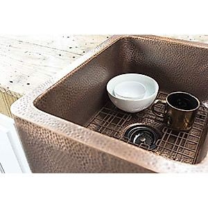 SinkSense Sullivan 18" x 13" Kitchen Sink Bottom Grid, Antique Brown