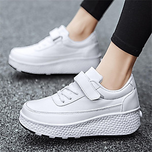 Sanearde Roller Skate Shoes with Two Wheels High Heels for Kids Technical Toddler Sneakers Unisex-Child Footwear Show Gift White