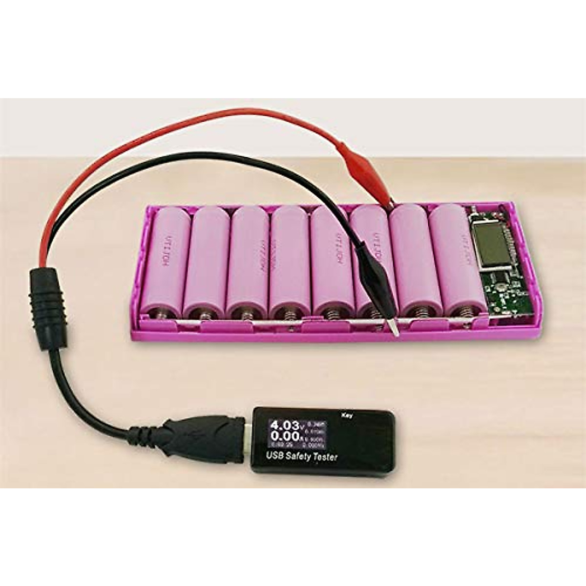 NOYITO Alligator Clips to USB Female Test Lead 18AWG Red Black Wire Max 5A Current Cable Length 12 inches Compatible with USB Devices (Pack of 2) (Alligator Clips to USB Female)