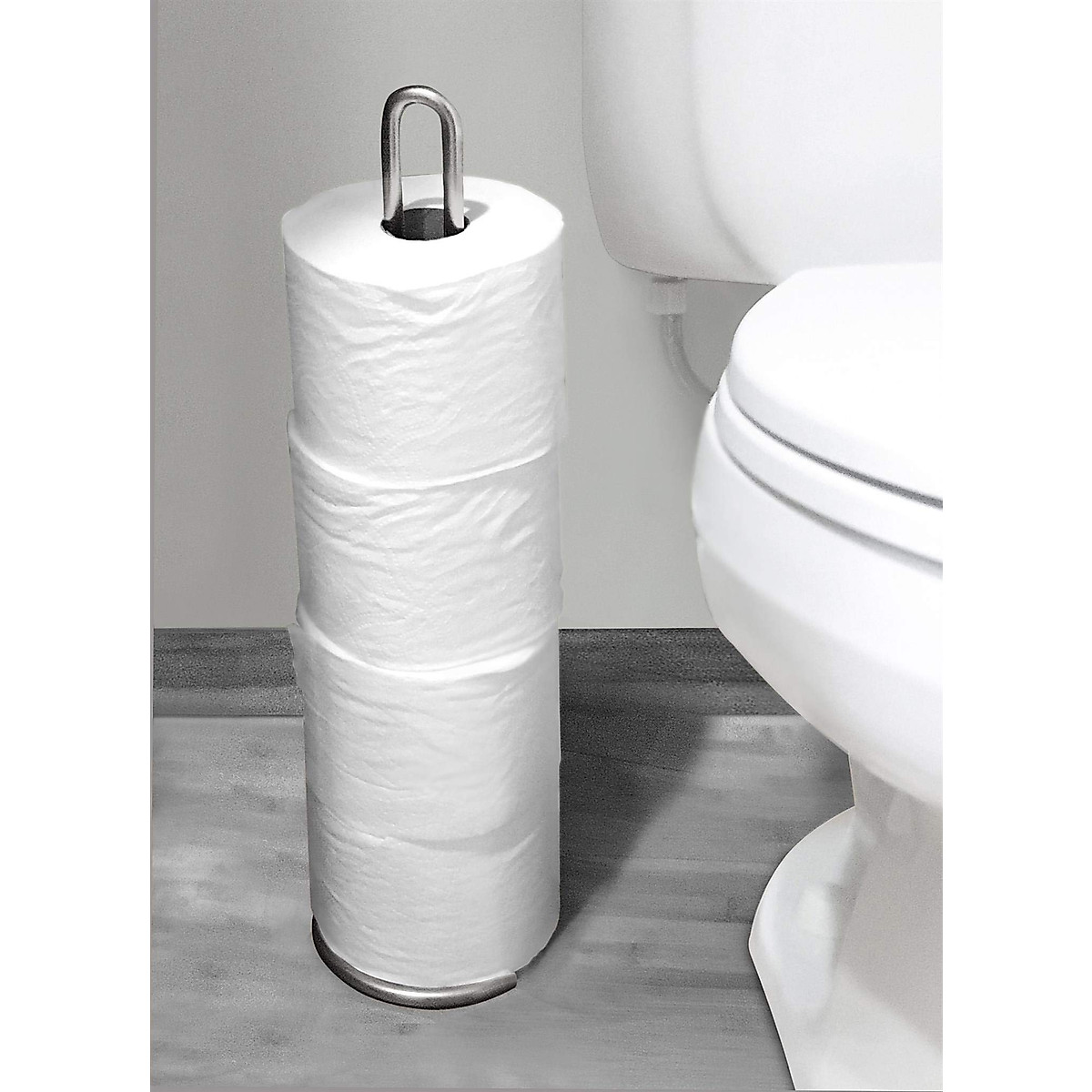 Spectrum Diversified Rounded Paper Roll Holder Chrome Toilet Tissue Reserve