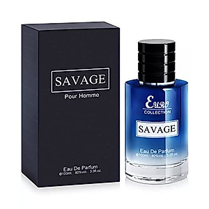 Tokuyo Savage Blue Cologne for Men Natural Spray Masculine Scent Wonderful Fragrance Gift Eau De Parfum for Daily Use 3.3 Fluid Ounce, 100.0 milliliters