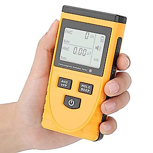 LIZHOUMIL EMF Meters Radiation Detector, Handheld Digital Electromagnetic Field Radiation Detector with Sound and Light Alarm for Home Office Work Outdoors
