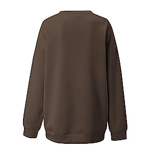 iHPH7 Womens Fall Casual Oversized Crewneck Sweatshirt Ghost Print Cute Pullovers Shirts Hey Pumpkin Halloween Girl Hoodie Top