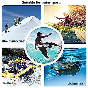 Waterproof Backpack Lightweight Dry Bags, 20L Roll Top Dry Sack with Phone Case Waist Pouch Set for Kayaking, Hiking, Swimming,Beach,Camping, Fishing,Boating & Rafting for Men & Women (Orange)