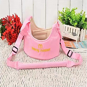 YESTIC Adjustable Baby Walking Harness Toddler Harness Assistant Belt for Learning Walk Easy-to-Wear Walking Learning Helper for Boys Girls. (Pink)