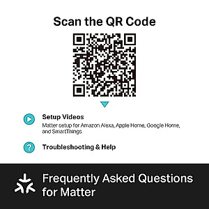 TP-Link Tapo Matter Supported Smart Plug Mini, Compact Design, 15A/1800W Max, Super Easy Setup, Works with Apple Home, Alexa & Google Home, UL Certified, 2.4G Wi-Fi Only, White, Tapo P125M(3-Pack)