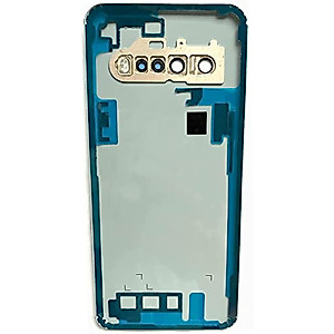 Phoink V60 ThinQ Back Cover Glass Repair Replacement Parts for LG V60 ThinQ All Carriers with Pre-Installed Camera Lens and Adhesive (Classy White)