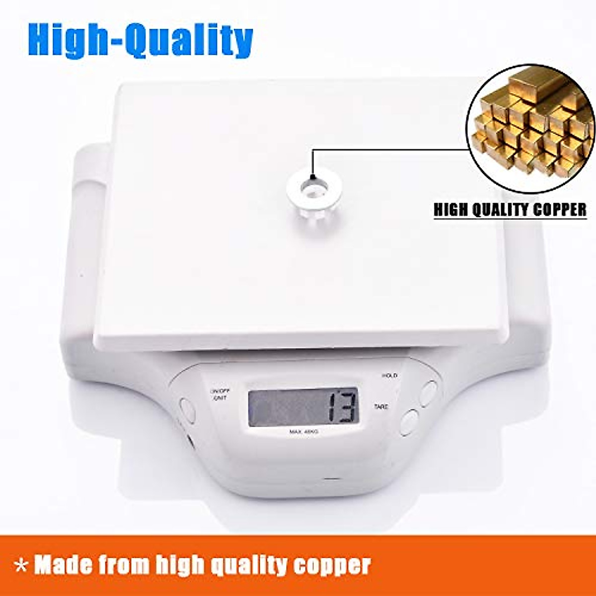 COMELITE Bathroom Sink Overflow Trim-Ring - 304 Stainless Steel Sink Mesh Hole Overflow Covers, Round Insert in Hole Round Caps, Brushed Silver, Pack of 2