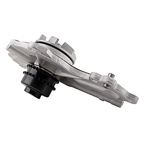 BOXI Engine Water Pump w/Double-Row Sprocke & Gasket Fit for Ford Edge Explorer Flex 2011-2019 / for Lincoln Continental MKS MKT MKX MKZ 2011-2019 / V6 3.5L 3.7L / Replace# 252-955 19326227