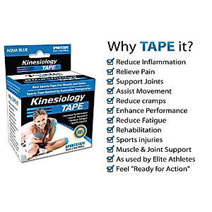 Poetic Health Kinesiology Sports Tape for Support & Pain ReliefDeveloped By Leading Chiropractic Doctor