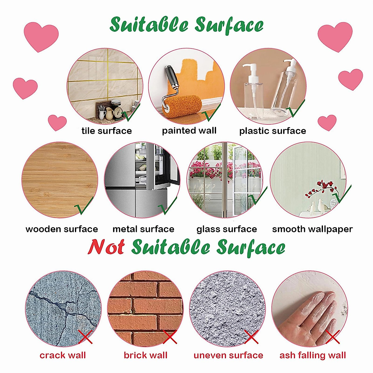 Lovely Pink Unicorn Rainbow Stars Wall Stickers, sacinora Cute Animal DIY Wall Decals Removable Vinyl Peel and Stick for Nursery Kids Baby Living Room Children's Room Bedroom Art Decoration