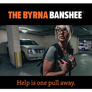 Byrna Banshee Personal Safety Alarm - 130db Loud Military Grade Self Defense Emergency Keychain Siren Device with LED Strobe Alert Light for Women, Men, Children, Elderly, Hikers and Runners (Pink)