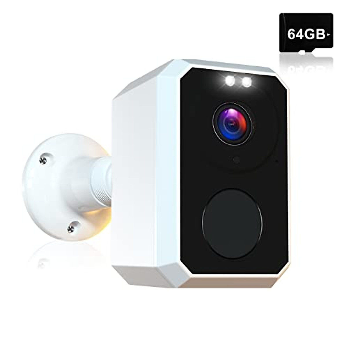 Smart Battery Powered 2k Home Security Cameras Wireless Outdoor WiFi Waterproof Outside Front Door Garage Surveillance Camera Long Range Motion Sensor Night Vision with Phone app Works with Alexa