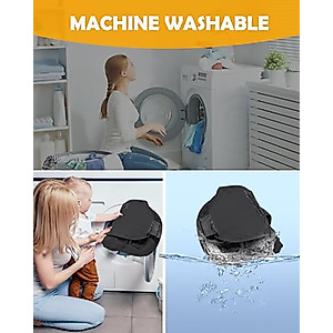 ATHRADIES Hook on High Chair with Mat, Clip on High Chairs for Babies and Toddlers, High Chair That Attaches to Table, Portable High Chair for Travel, Travel High Chair with Carrying Bag,Black