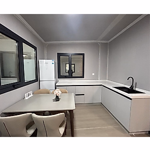 Double Story Prefab House Balcony Rainshed Fence Tiny Homes to Live in for Adults Expandable Foldable Houses kit casas prefabricadas para Vivir Small Foldable Container Mobile Modular Guest House