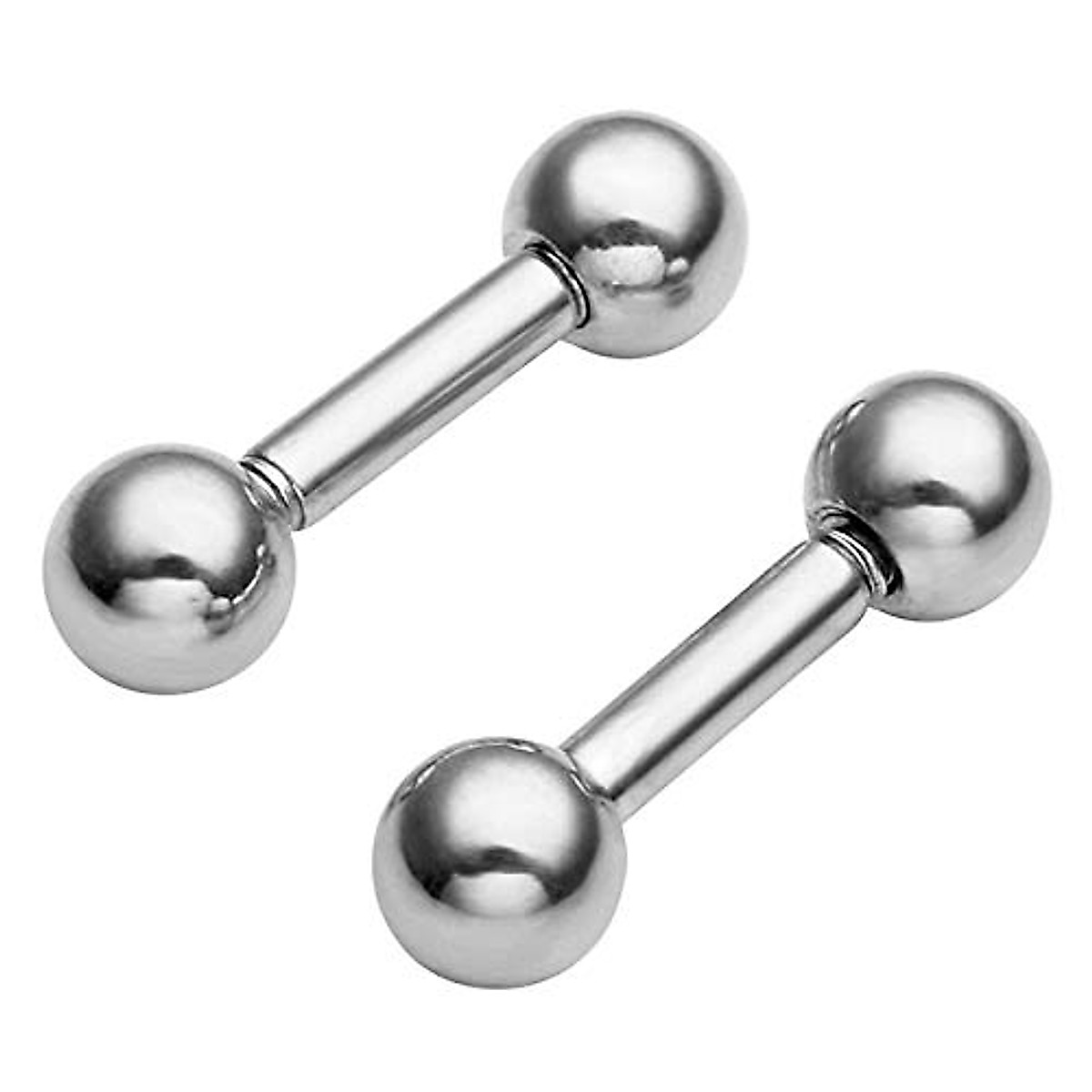 Stainless Steel 14G Body Piercing Barbells Silver Gold Black Rainbow Color 6mm Post Studs Earring Nipple Nose Tongue Helix Tragus Cartilage Labaret Medusa Lip Eyebrow Straight Bar 4mm Ball Screw