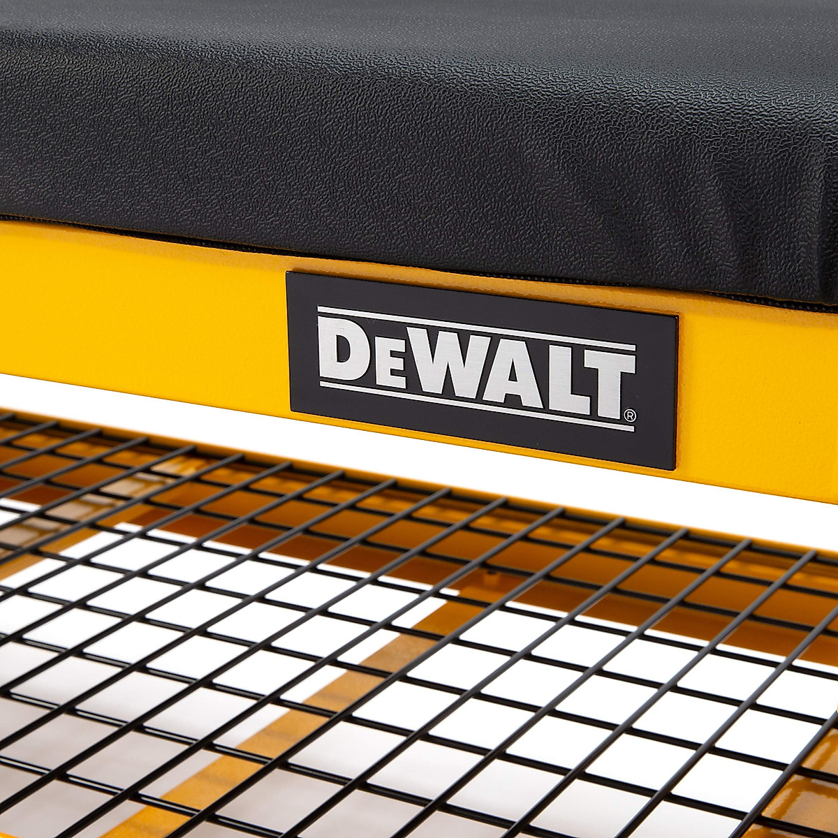 DEWALT Garage Bench with Wire Grid Storage Shelf