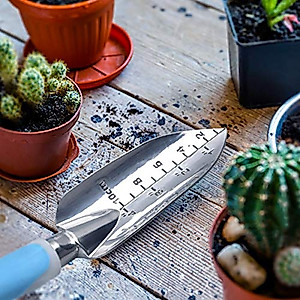 Codirom Garden Tools Set 5PCS Gardening Tools Planting Trowel Garden Shovel Garden Rake Transplant Tools