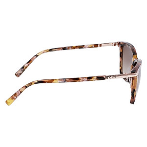 DKNY Women's DK539S Rectangular Sunglasses, Tortoise/Pearlized Blush, One Size