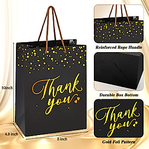COGLARING 20Pcs Thank You Gift Bags, Return Gift Gift Bags with Handles for Party, Shopping, Wedding, Retail Bags