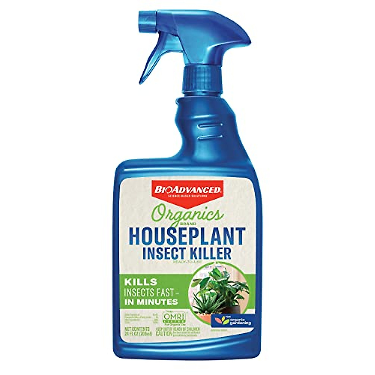 BioAdvanced Organics Brand Houseplant Insect Killer, Ready-to-Use, 24 oz