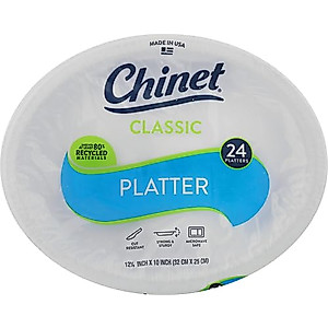 Chinet Premium Paper Platters, 10 Inch
