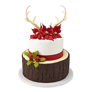 DecoSet® ANTLERS CREATIONS Cake Topper for Birthdays and Parties, DecoPac Cake Decorating 2-Pc Decorations Set