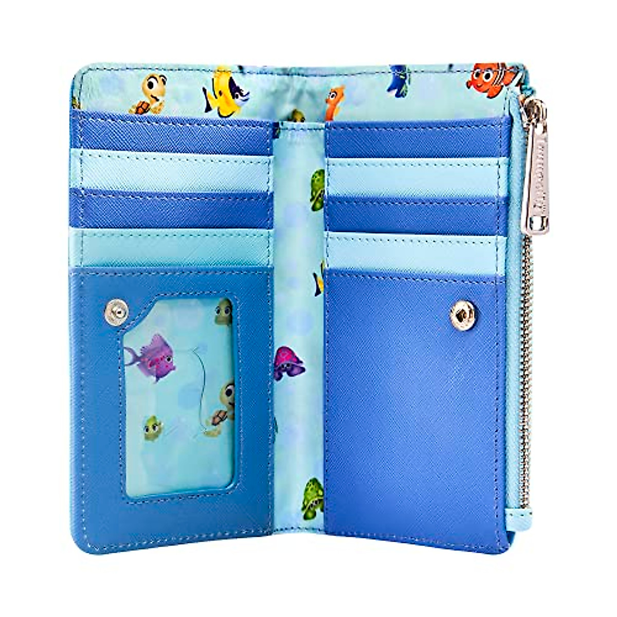 Loungefly Disney: Finding Nemo - Nemo and Friends Wallet with Collectible Bag, Amazon Exclusive