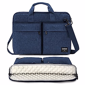 KINGSLONG 14 Inch Laptop Bag Shoulder Messenger,Slim Lightweight Laptop Computer Notebook Ultrabooks Carrying Case Handbag for Men Women Fit for Acer Asus Lenovo HP Toshiba, Blue