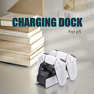 PS5 Controller Charger, Fast Charging Station for PlayStation 5 Dual Sense Controllers