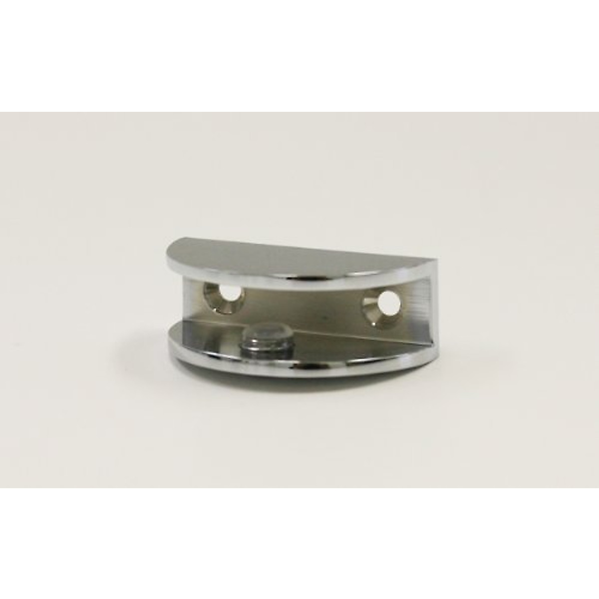 Spancraft 10" Glass Shower Shelf Kit with Round Clamps