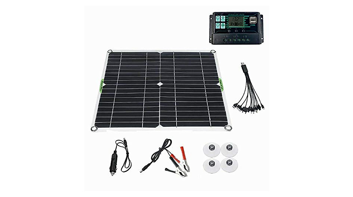 Fauge 200W Solar Panel Kit with 50A Controller for RV and Marine