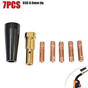 Emiif 7Pcs Gasless Nozzle Tips Fit Century Fc90 Flux-Cored Wire Feed Welder K3493-1 Mig Welding Accessory Mig Welding Torch Fc90 Mig Accessories