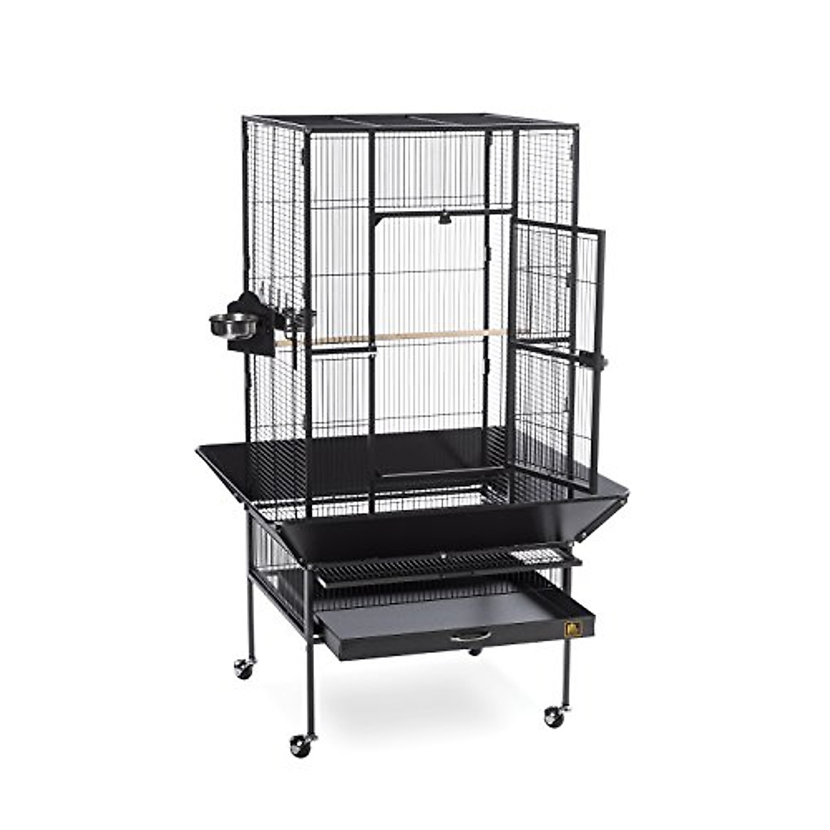 Prevue Pet Products 3352BLK Park Plaza Bird Cage, Black Hammertone, Large