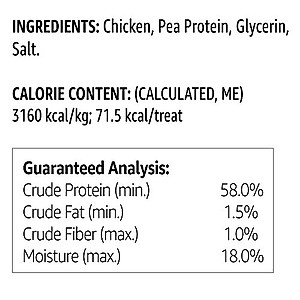 Amazon Brand - Solimo Chicken Jerky Dog Treats, 2 pounds (Packaging May Vary)