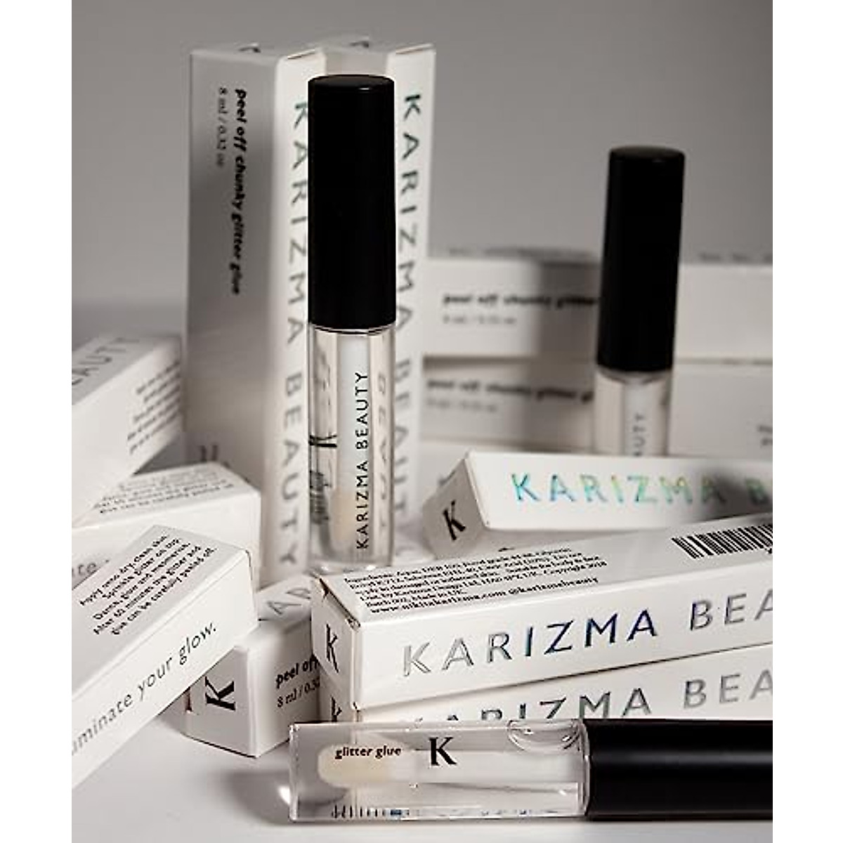 Cosmetic Glitter Glue // The Original Peel Off Formula ✮ KARIZMA Beauty ✮ Face Chunky Glitter Glue Adhesive Body Cosmetic Makeup Glitter Primer
