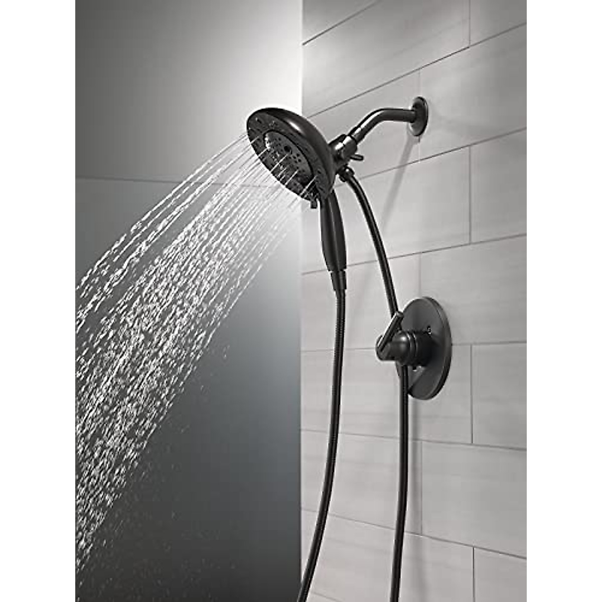 Delta Faucet Trinsic 14 Series Single-Function Shower Faucet Trim Kit, Matte Black T14259-BLLHD (Shower Head and Valve Sold Separately)