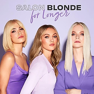 Lee Stafford Purple Toning Shampoo | Bleach Blonde Collection - Best Toner Cleanser, Neutralizes Brassy & Yellow, Great for Color Treated, Silver, & Grey, Hydrating for Dry, Damaged Hair, 16.9 Fl Oz