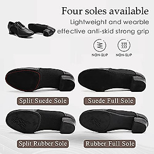 TINRYMX Women Ballroom Practice Shoes Standard Modern Teaching Professional Performance Latin Salsa Dance Shoes,US 5.5