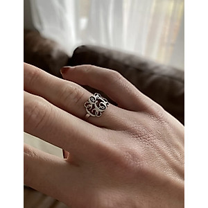 10KY Polished Monogram Ring