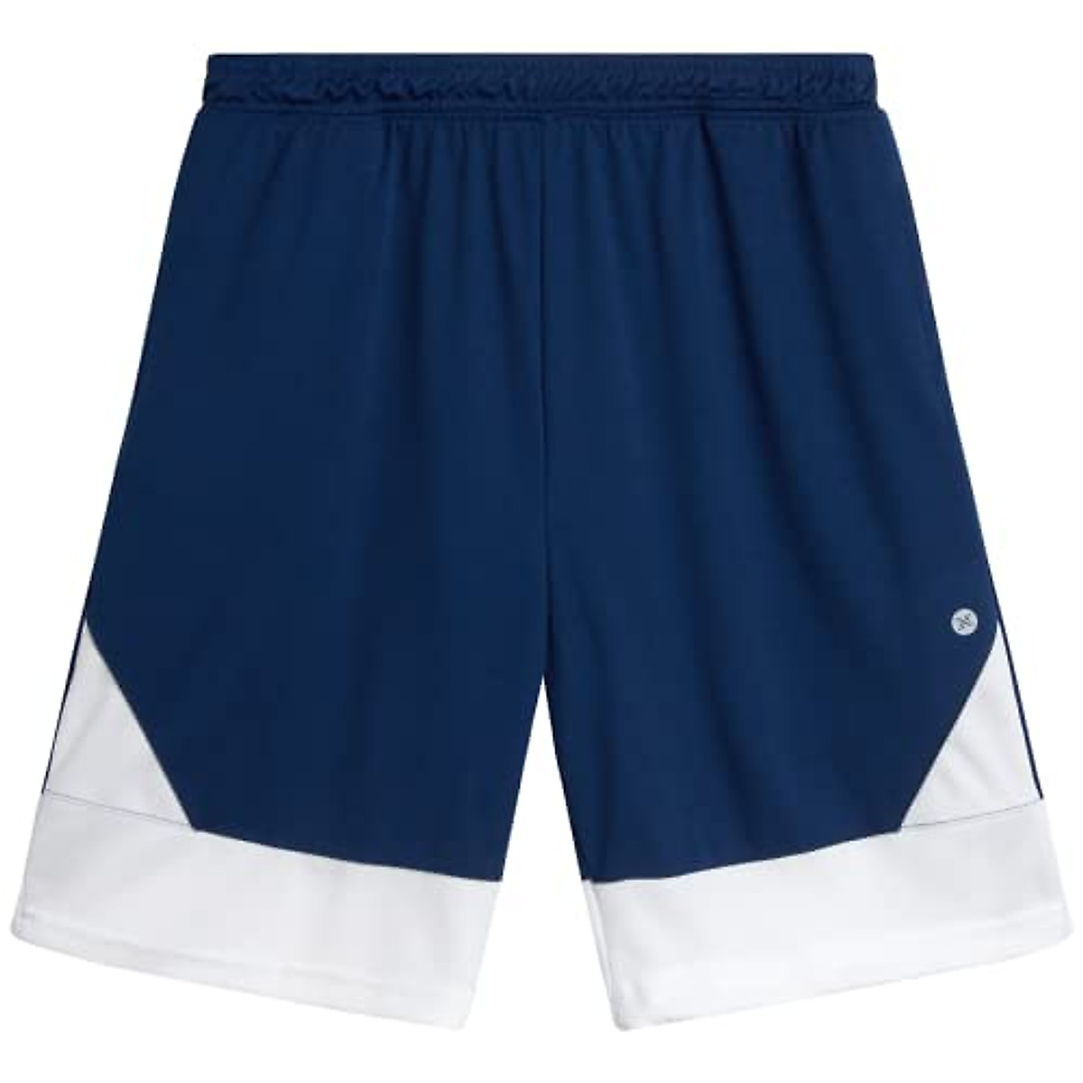 RBX Boys’ Athletic Shorts - 4 Pack Lightweight Fleece Performance Basketball Shorts - Activewear Shorts for Boys (Size: 8-16), Size 10-12, Green Camo/White Blue